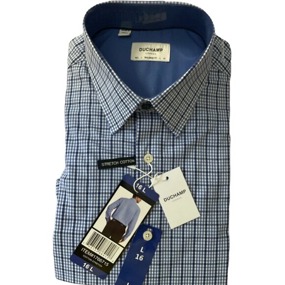 Duchamp | Shirts | Mens Dress Shirt Duchamp6 L41 Blue White Nwt | Poshmark